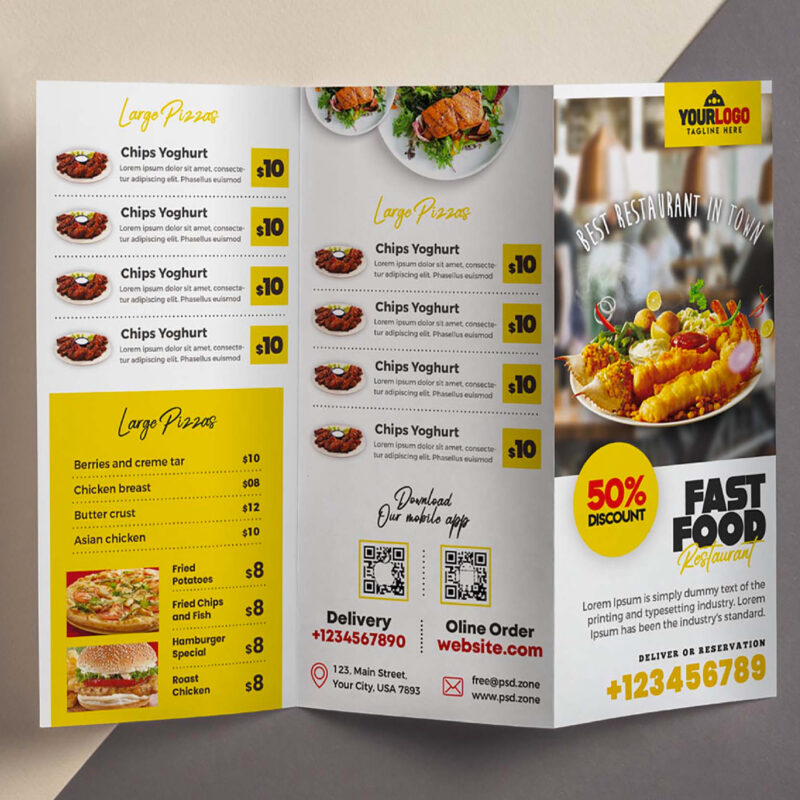 Restaurant Menu ( art paper 350 gsm ) – cityprint