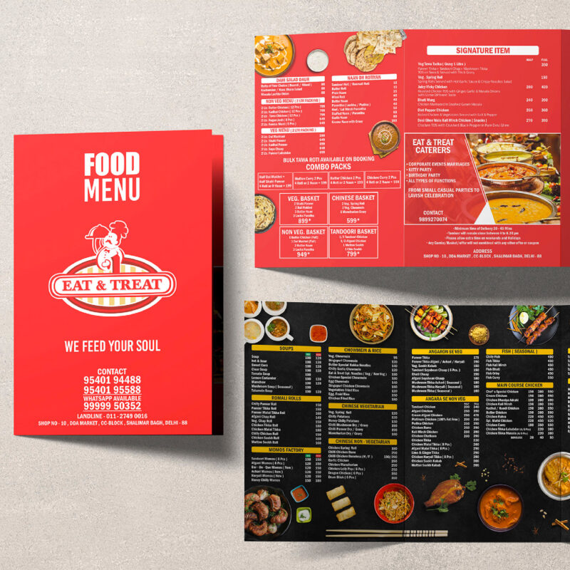Restaurant Menu ( art paper 350 gsm ) – cityprint